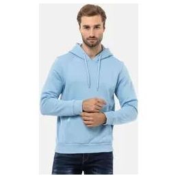 Cipo & Baxx Sweatshirt CIPO & BAXX "Sweatshirts", Herren, Gr. M, blau, 70% Baumwolle;30% Polyester, unifarben, Basic, regular fit normal, Rippbündchen, Sweatshirts, mit Kapuze, CL557