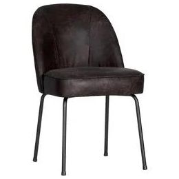 Esszimmerstuhl Woood "Stockholm", schwarz (schwarz, schwarz), B:50cm H:82,5cm T:57cm, 100% Polyester, Stühle, Polsterstuhl, 4-Fuß-Metallgestell, Breite 50 cm