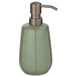 Seifenspender Wenko "Sirmione", grün, Keramik, Dosierspender, Keramik, 430 ml