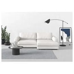 Ecksofa Trendmanufaktur "Bourbon", silber, B:250cm H:84cm T:176cm, 92% Polyester, 8% Nylon, Sofas, mit extra hohem Sitzkomfort, auch in Cord erhältlich
