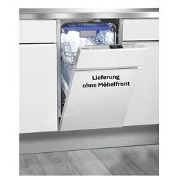 Hanseatic vollintegrierbarer Geschirrspüler "HGVI4582D10J7714GS", Energieeffizienz: D (A-G), silber (silberfarben), B:44,8cm H:81,5cm T:55cm, Geschirrspüler
