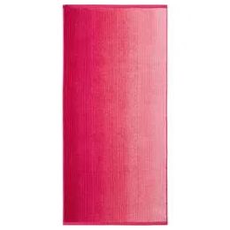 Handtücher Dyckhoff "Colori", pink, B:70cm L:140cm, Walkfrottee, Frottier, Handtücher, mit Farbverlauf