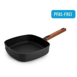 Bratpfanne Woll "Eco Logic QXR Guss-Pfanne viereckig", schwarz, B:24cm H:6cm L:24cm, Pfannen, PFAS-freie Diamond-QXR - Beschichtung