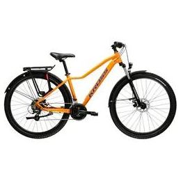 Mountainbike KROSS "Damen Hardtail Lea 2.0" Gr. 46, orange (orange, schwarz), Fahrräder, 46cm, 29 Zoll (73,66cm) hinten: 29 Zoll (73,66cm)