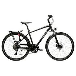 Trekkingrad KROSS "Trans 7.0" Gr. 58, schwarz (schwarz, schwarz), Fahrräder, 58cm, 28 Zoll (71,12cm) hinten: 28 Zoll (71,12cm)
