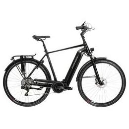 E-Bike KROSS "E-Trekkingrad Trans Hybrid Prestige 630 28 Zoll schwarz" Gr. 56, schwarz (schwarz, schwarz), Elektrofahrräder, 56cm, 28 Zoll (71,12cm), Pedelec, Elektrofahrrad für Herren