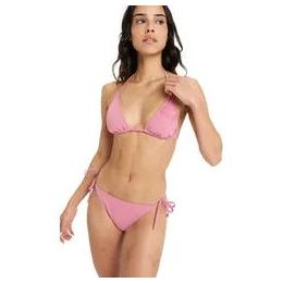 Triangel-Bikini Roxy "BEACH CLASHORT SLEEVEICS TIKI TRI SET", Damen, Gr. M38, N-Gr, rosa (heather rose), Obermaterial: 85% Polyester, 15% Elasthan, Bikini-Sets