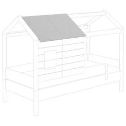 Spielbett-Dachelement Paidi "TINY HOUSE", grau (kieselgrau), B:0,49m L:0,65m, MDF, Dachpappen, individuell verstellbar, patentierter Paidi-Sicherheitsverschluss