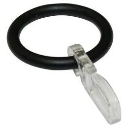 Gardinenring Gardinia "Chicago" Gr. 1, schwarz, Ø:3cm, Metall, Gardinenbefestigungen, Serie Einzelprogramm Chicago Ø 20 mm