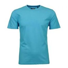 T-Shirt Ragman, Herren, Gr. 3XL, blau (ibiza blau, 742), 70% Baumwolle 30% Polyester, slim fit, Rundhals, Shirts