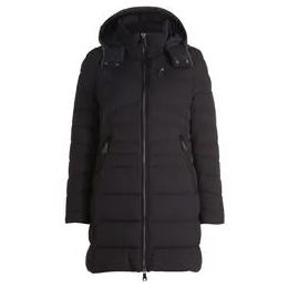 Steppjacke Gil Bret "Damen Steppmantel mit abnehmbarer Kapuze", Damen, Gr. 40, schwarz, Obermaterial: 100% Polyamid. Besatz: 85% Polyester, 15% Polyurethan, tailliert, Jacken