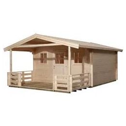 Gartenhaus Weka "110 B Gr.2, 28 mm, natur", beige (naturbelassen), Fußboden im Gartenhaus, ohne Rück- und Seitenwand, Gartenhäuser
