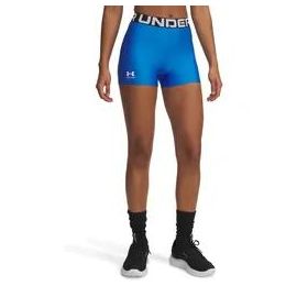 Trainingsshorts Under Armour "UA HG SHORTY", Damen, Gr. XL, N-Gr, weiß (blau atlantis,, weiß), Obermaterial: 87% Polyester, 13% Elasthan, Hosen