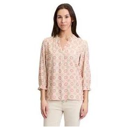 Schlupfbluse Cartoon "Cartoon Damen Casual-Bluse mit Raffung", Damen, Gr. 36, rosa (cream, rosé), Obermaterial: 100% Viskose., casual, lässig geschnitten normal, Rundhals, Blusen
