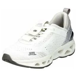 Sneaker Steve Madden "Steve Madden Sneaker Mesh", Damen, Gr. 39, silber (weiß, silber), Textil, Schuhe