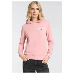 Hoodie Gant "REG GRAPHIC HOODIE", Damen, Gr. XL, rosa (summer rose), Sweatware, Obermaterial: 80% Baumwolle, 20% Polyester, regular fit, Rippbündchen, Sweatshirts, gerippte Abschlüsse, Kapuze ohne Kordel
