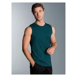 Trägertop TRIGEMA "TRIGEMA Trägershirt aus Single-Jersey", Herren, Gr. XXXL, saphir, 100% Baumwolle, Basic, Tops