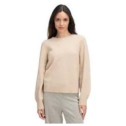 Strickpullover Cartoon "Damen Strickpullover mit Rundhalsausschnitt", Damen, Gr. 46, beige, Obermaterial: 60% Polyacryl, 30% Polyamid, 8% Wolle, 2% Elasthan., figurumspielend normal, Rundhals, Pullover