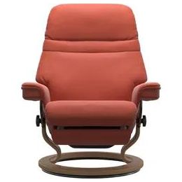 Relaxsessel stressless "Sunrise", henna batick, B:88cm H:103cm T:78cm, Leder BATICK: BATICK ist ein leicht korrigiertes, durchgefärbtes und genarbtes Möbelleder, bei dem die meisten Unebenheiten und Spuren in der Regel entfernt wurden.;Leder PALOMA: PALOMA ist ein durchgefärbtes Semianilin-Möbelleder mit natürlicher Narbung.;ROHLEDER Stoff Q2 FARON: Ein fester zuverlässiger Bouclé mit einem strukt