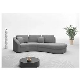 Sit & More Ecksofa SIT & MORE "Jazz L-Form", grau, B:266cm H:88cm T:230cm, 95% Polyester 5% Polyamid, Sofas, In weiteren Größen erhältlich
