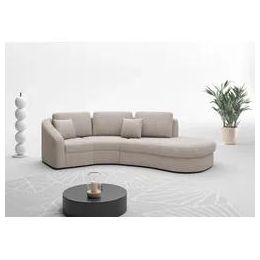 Sit & More Ecksofa SIT & MORE "Jazz L-Form", grau (elefant), B:266cm H:88cm T:230cm, 100% Polyester, Sofas, In weiteren Größen erhältlich