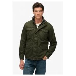 Parka Superdry "M65 MILITARY JACKET", Herren, Gr. M, grün (army khaki grün), Web, Obermaterial: 100% Baumwolle, unifarben, Modisch, regular fit, Jacken