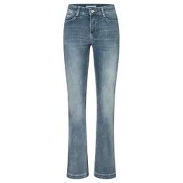 Bootcut-Jeans MAC "BOOT", Damen, Gr. 48, Länge 34, dusty blau authentic wash, Denim/Jeans, Obermaterial: 91% Baumwolle, 7% Elastomultiester, 2% Elasthan, unifarben, bootcut fit knöchellang, Jeans, im Five-Pocket Style