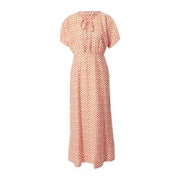 Traffic People Kleid 'Lenu' Damen Gr&ouml;&szlig;e 40 orange / wei&szlig; Winterkleid
