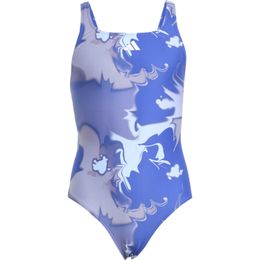 Adidas Tie Dye V-Back Badeanzug Mädchen - blau - Gr. 152