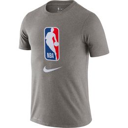 Nike Nba T-Shirt Herren - grau - Gr. S - Baumwolle/Polyester