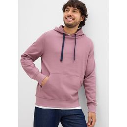 bonprix Hoodie aus reiner Baumwolle, lila, 100% Baumwolle