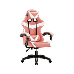 HTI-Living Gaming Stuhl Pink/Wei&szlig; Drehstuhl