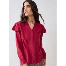 bonprix Bluse mit Seidenanteil, rot, Seide