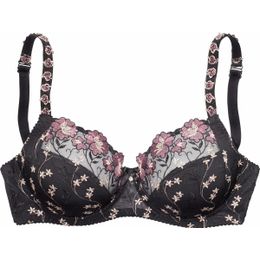 Nuance by Lascana Damen B&uuml;gel-BH, schwarz-taupe, Gr&ouml;&szlig;e 95B
