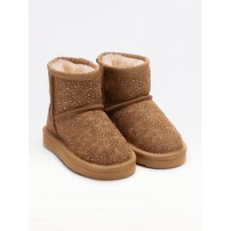 Lelli Kelly Leder-Winterboots "Dajana" in Hellbraun - 49% | Gr&ouml;&szlig;e 34 | Kinderstiefel