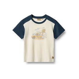 Wheat Shirt "Vincent" in Creme/ Dunkelblau - 53% | Gr&ouml;&szlig;e 110 | Kinder-oberteile