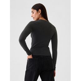 GAP Longsleeve in Schwarz - 49% | Gr&ouml;&szlig;e M | Damen-tops