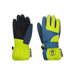 Trollkids Funktions-Handschuhe "Troll" in Gelb/ Blau - 16% | Größe 4 | Kinderhandschuhe
