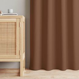Bilderwelten Vorhang Rehbraun - blickdichte Gardine Unifarben Wohnzimmer Schlafzimmer Küche Bad Badezimmer Jugendzimmer Kinderzimmer Braun