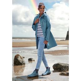 ELBSAND Damen Regenjacke, graublau, Gr&ouml;&szlig;e 44