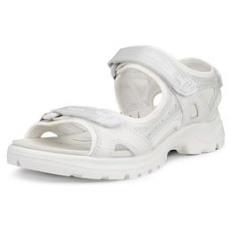 Ecco Trekkingsandale 'Offroad' Damen Gr&ouml;&szlig;e 40 silber / wei&szlig;