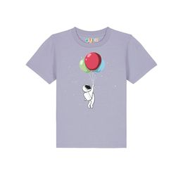 watabout.kids T-Shirt 'Little Balloon Astronaut' Jungen Gr&ouml;&szlig;e 110/116 flieder / magenta / schwarz / wei&szlig;