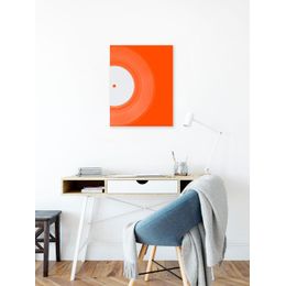 Leinwandbild Komar "White Vinyl - Größe 30 x 40 cm", orange (farbe bild(er): orange), B:30cm, Holz, Papier, Bilder, Keilrahmenbild mi Echtholzrahmen