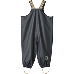 Regenhose Wheat "Rainwear Charlo Overall", Baby, Gr. 86, N-Gr, blau (ink), Web, Obermaterial: 100% Polyester, normal, Hosen, wasserdicht, geschweißte Nähte