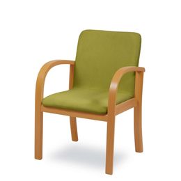 Esszimmersessel Home Affaire "LINA707", grün (buche natur, grün), B:60cm H:85cm T:50cm, 100% Polyester, Sessel, Extra-confort, Fleckenabweisendes Gewebe, Massivholz