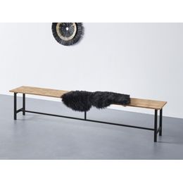 Essbank Home Affaire "Sare", beige (natur), B:210cm H:46cm T:40cm, Sitzbänke, Mit Echtholzfurnier aus Eiche