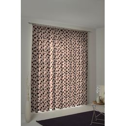 Vorhang Adam "Dots", lila, B:145cm H:245cm, Jacquard, Baumwolle (Bio-Baumwolle), Leinen, Gardinen, aus Leinen und Bio-Baumwolle