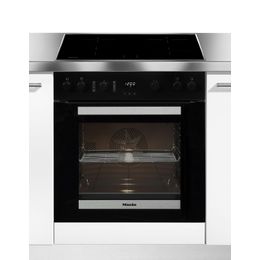 Miele Induktions Herd-Set "H2455I D OBSW/EDST-LOOK mit KM 7061 F", Energieeffizienz: A+ (A+++-D), schwarz (obsidianschwarz, edelstahl), Herdsets, Herd-Set - Kombination aus Herd und Induktionskochfeld