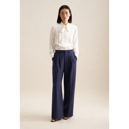 Culotte Seidensticker "Schwarze Rose", Damen, Gr. 44, Normalgrößen, blau (navy), 64% Polyester 31% Viskose 5% Elastan, unifarben, Hosen