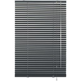 Jalousie Gardinia "Aluminium-Jalousie 25 mm" Gr. 1, grau (schieferfarben), B:50cm H:175cm, Jalousien, Jalousiebänder farblich passend
